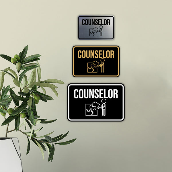 Classic Framed Counselor Wall or Door Sign – Pacific Sign and Stamp