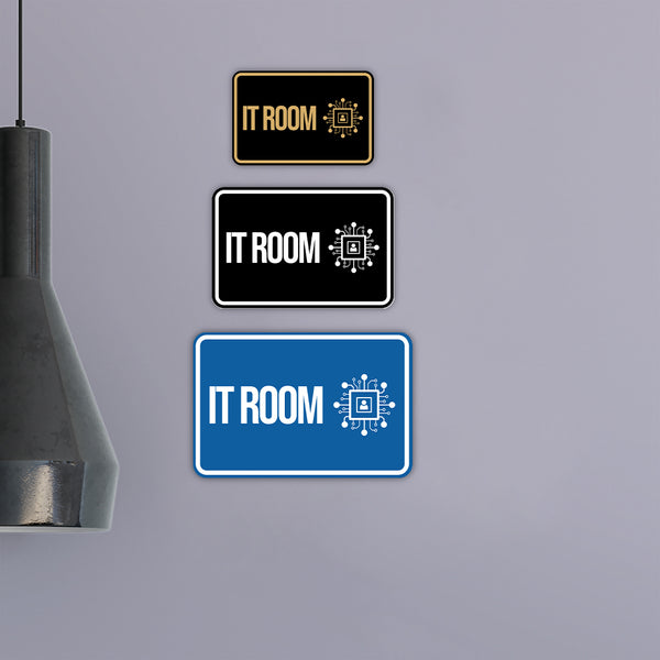 Classic Framed IT Room Wall or Door Sign – Pacific Sign and Stamp