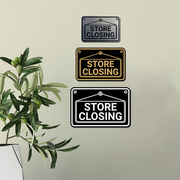 Signs ByLITA Classic Framed Store Closing Wall or Door Sign – Pacific ...