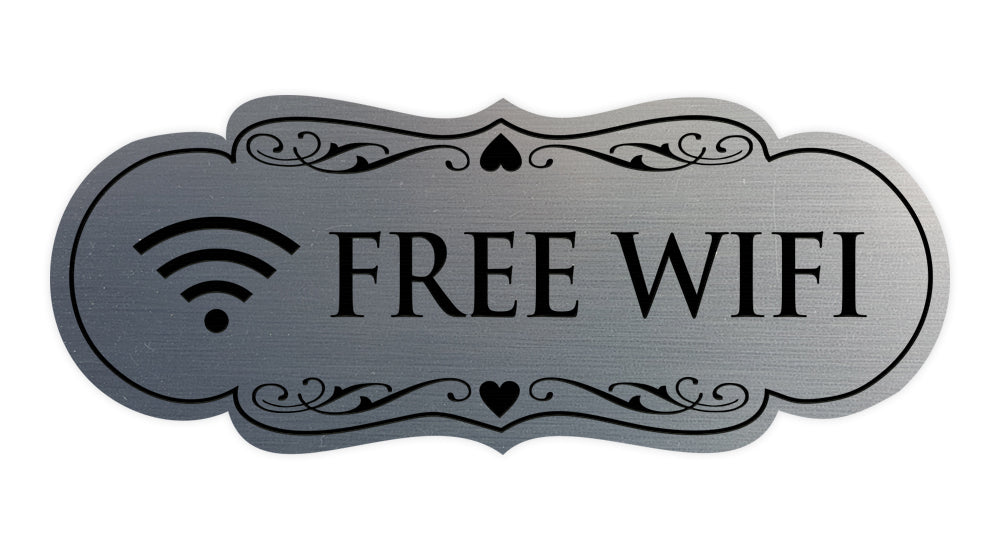 Designer Free Wifi Sign – Pacific Sign and Stamp