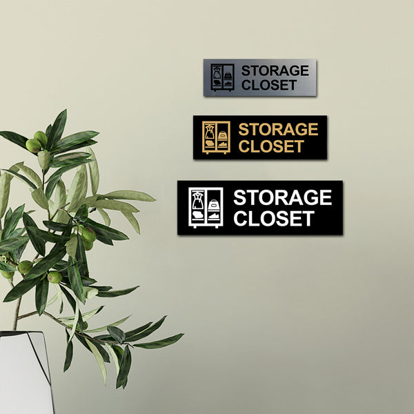 Basic Storage Closet Wall or Door Sign – Pacific Sign and Stamp