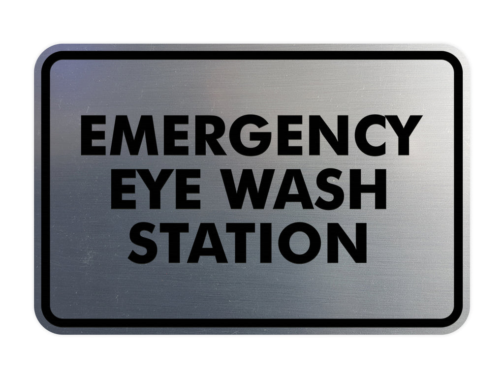 Classic Emergency Eye Wash Station Sign – Pacific Sign and Stamp