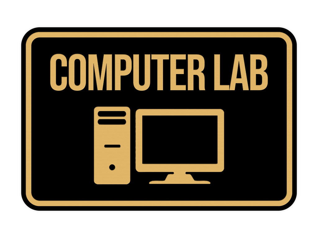 Classic Framed Computer Lab Wall or Door Sign – Pacific Sign and Stamp