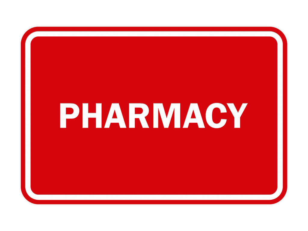 Classic Framed Pharmacy Sign – Pacific Sign and Stamp