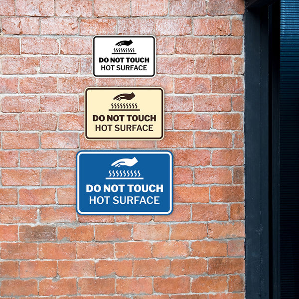 Signs ByLITA Classic Framed Do Not Touch Hot Surface Wall or Door Sign ...