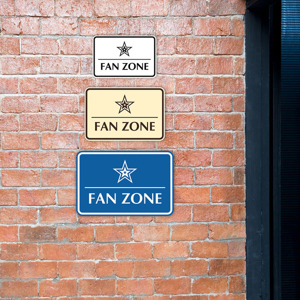 Signs ByLITA Classic Framed Fan Zone Wall or Door Sign – Pacific Sign ...