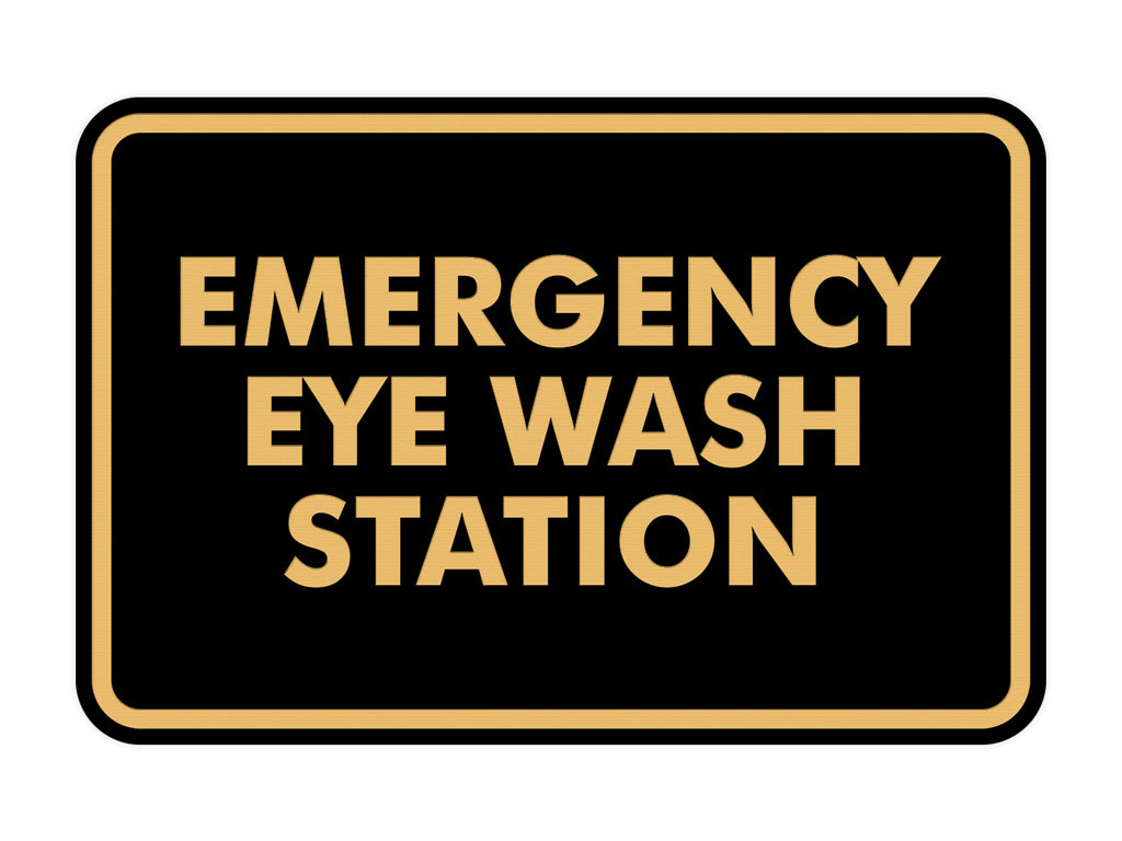 Classic Emergency Eye Wash Station Sign – Pacific Sign and Stamp