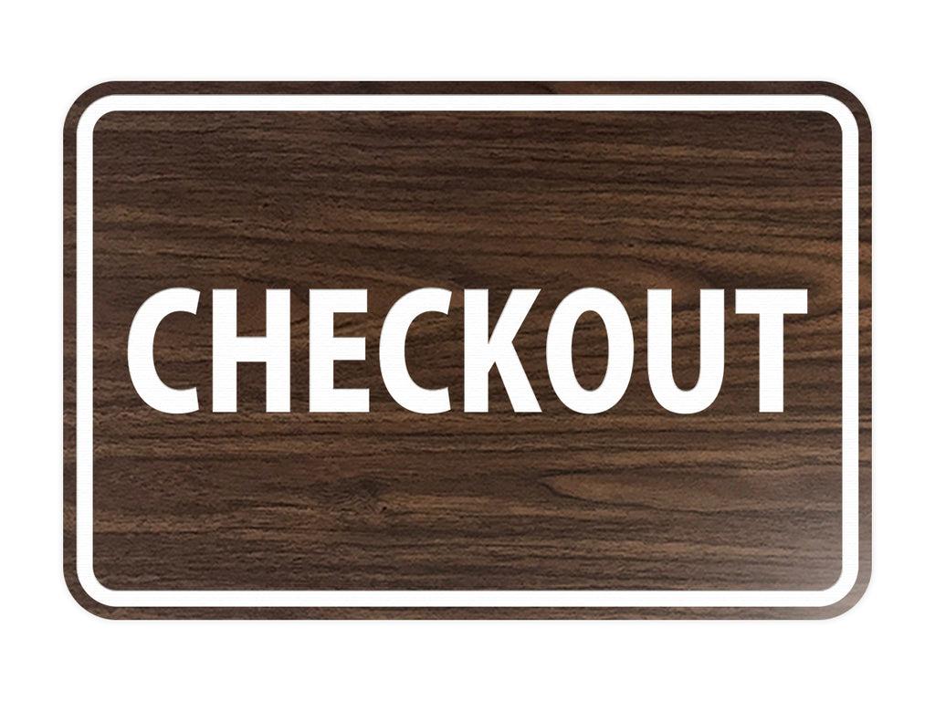 Classic Checkout Sign – Pacific Sign and Stamp