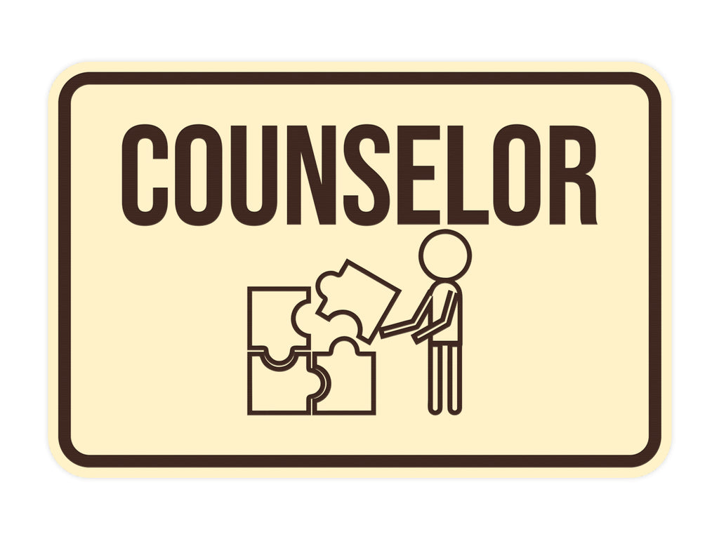 Classic Framed Counselor Wall or Door Sign – Pacific Sign and Stamp