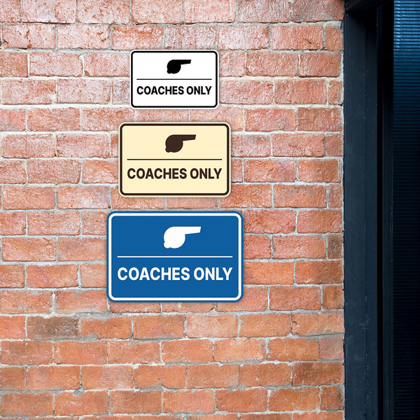 Signs ByLITA Classic Framed Coaches Only Wall or Door Sign – Pacific ...