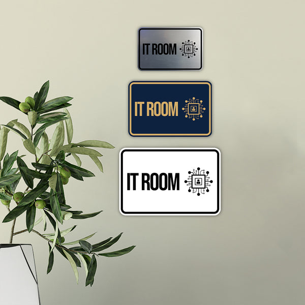 Classic Framed IT Room Wall or Door Sign – Pacific Sign and Stamp
