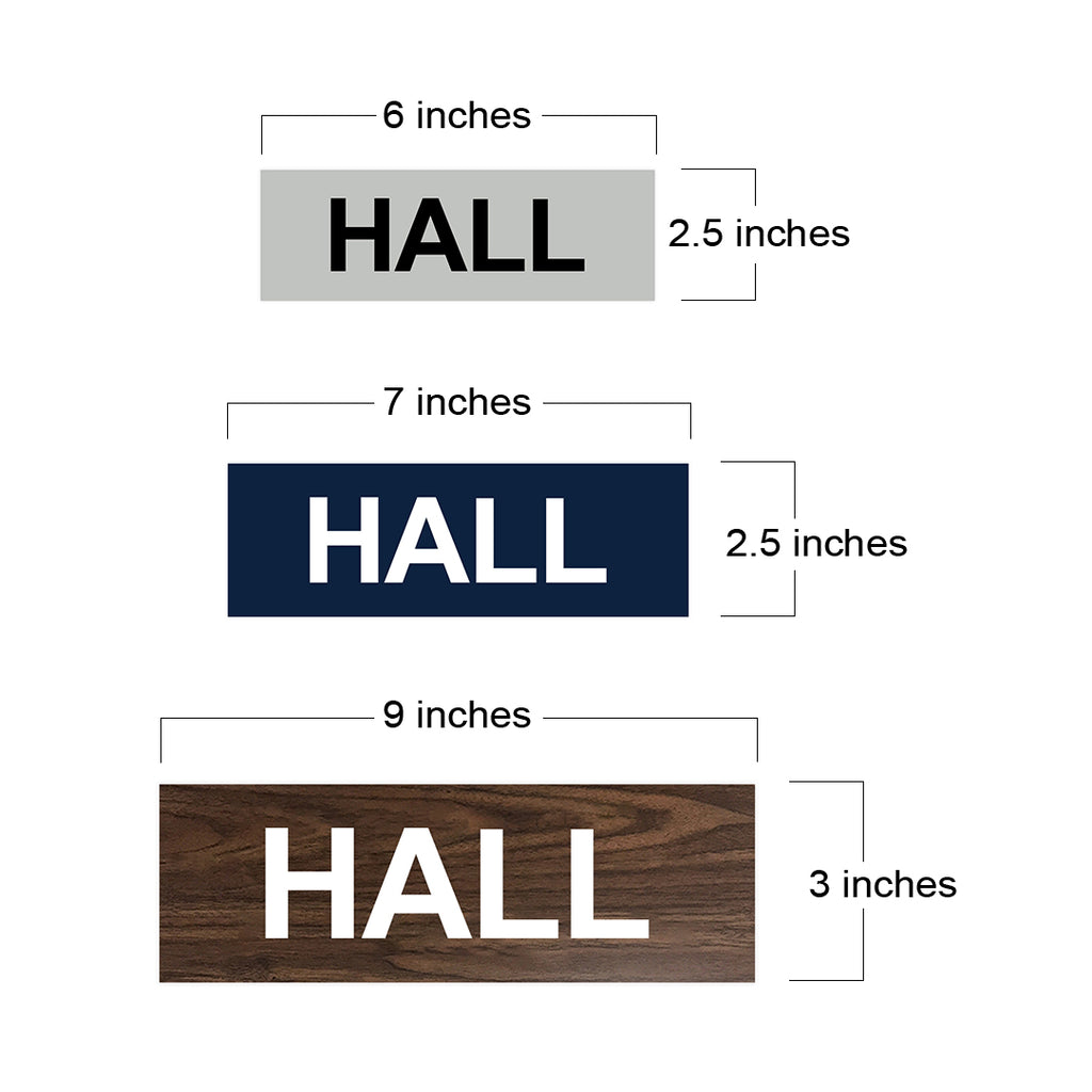 Basic Hall Wall or Door Sign – Pacific Sign and Stamp