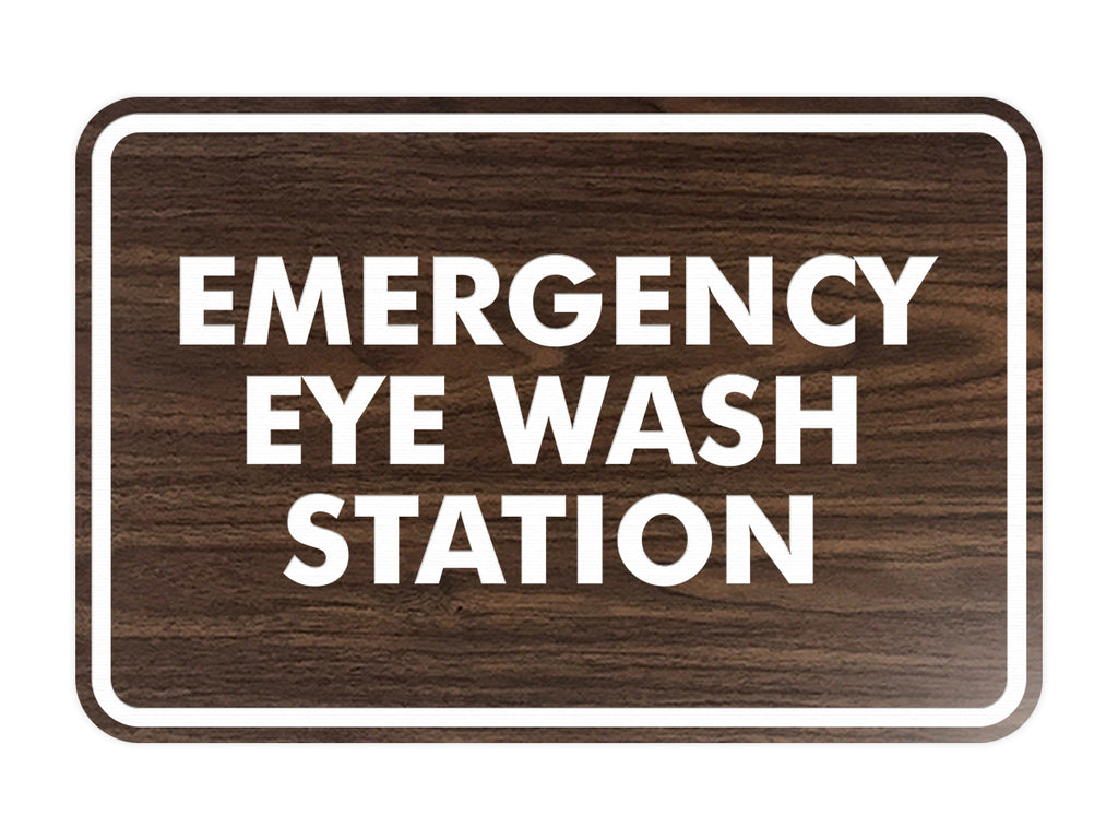 Classic Emergency Eye Wash Station Sign – Pacific Sign and Stamp