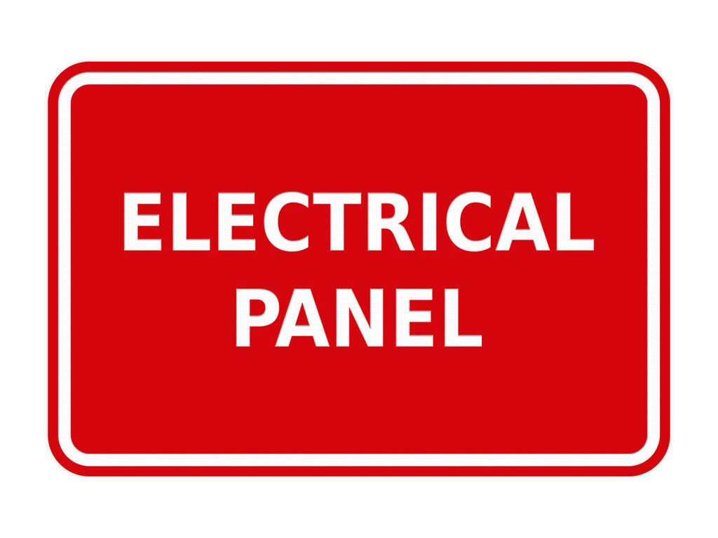 Classic Framed Electrical Panel Sign – Pacific Sign and Stamp