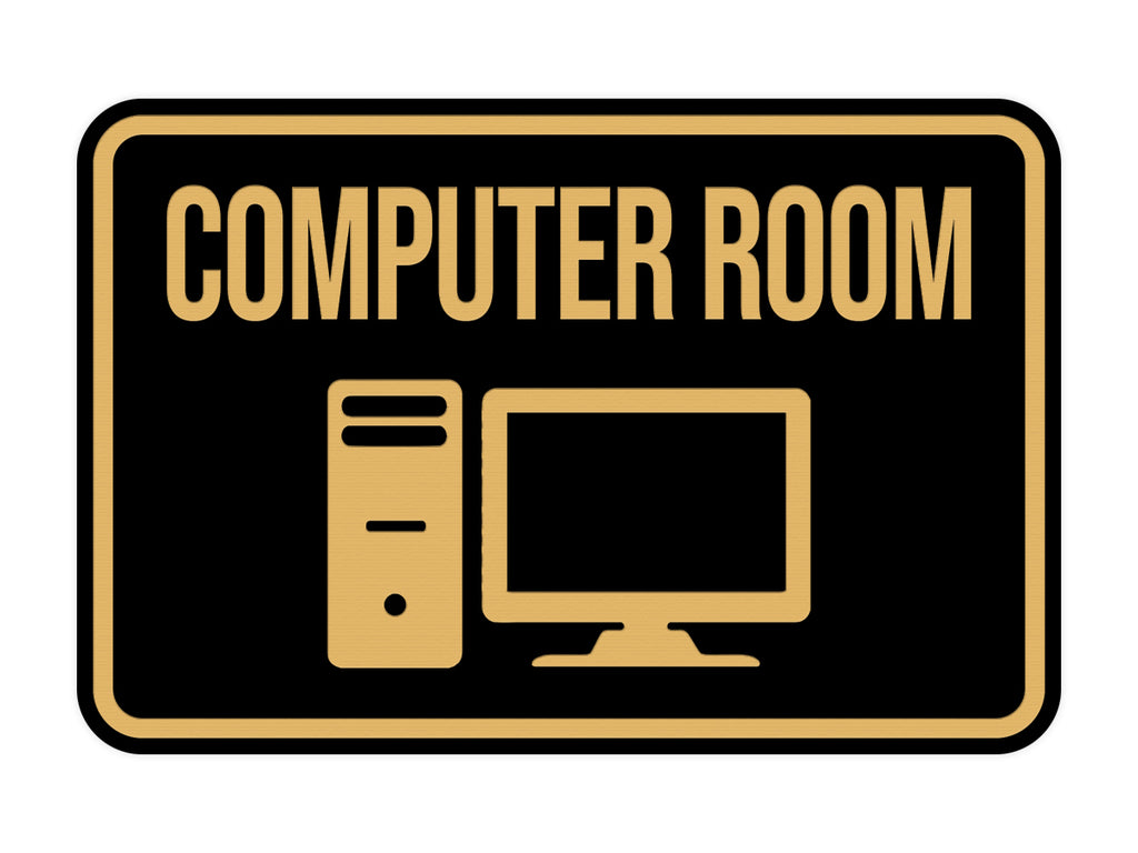 Classic Framed Computer Room Wall or Door Sign – Pacific Sign and Stamp
