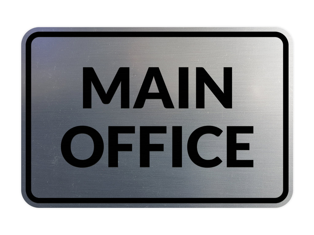 Classic Framed Main Office Sign – Pacific Sign and Stamp