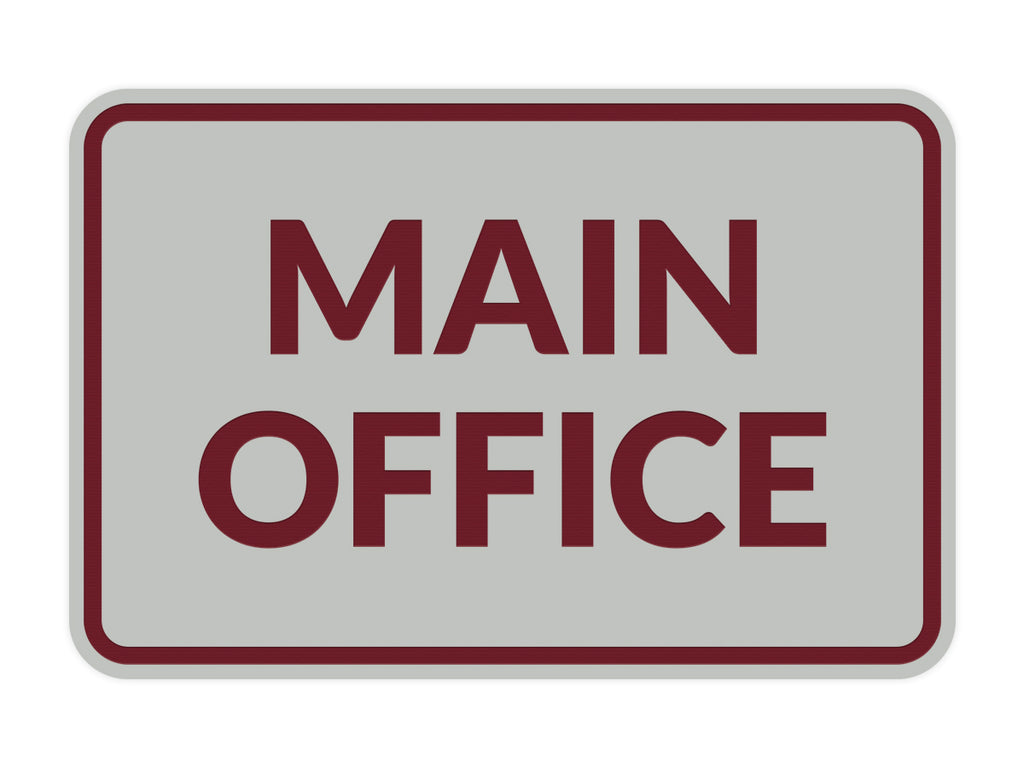 Classic Framed Main Office Sign – Pacific Sign and Stamp