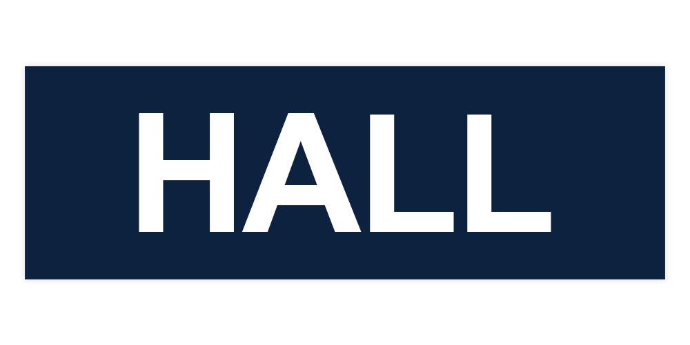 Basic Hall Wall or Door Sign – Pacific Sign and Stamp