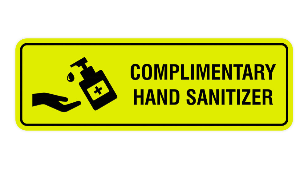 Signs ByLITA Standard Complimentary Hand Sanitizer Sign – Pacific Sign ...