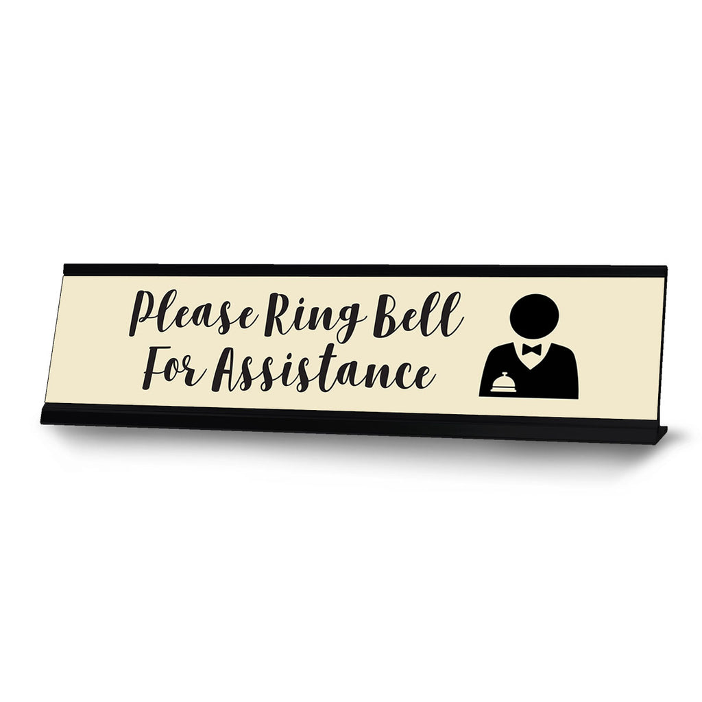 Please Ring Bell For Assistance, Standard Desk Sign (2 x 8") – Pacific ...