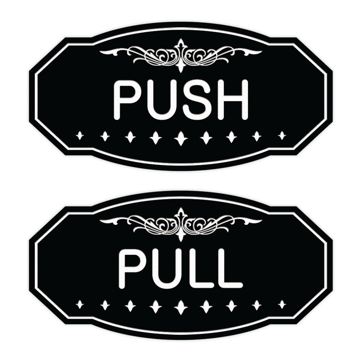Quality Made Engraved Push Pull Door Signs | Pacific Sign and Stamp ...