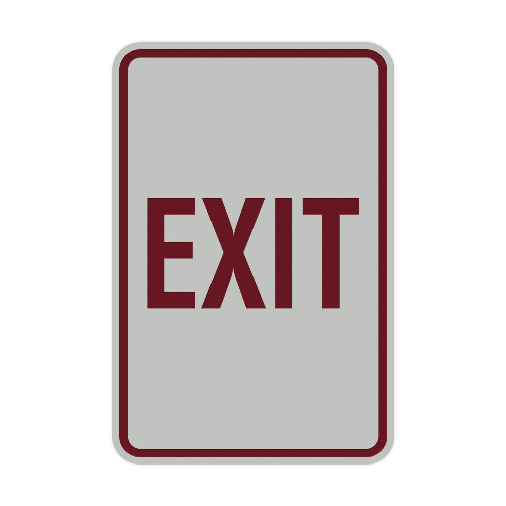 Portrait Round Exit Sign – Pacific Sign and Stamp