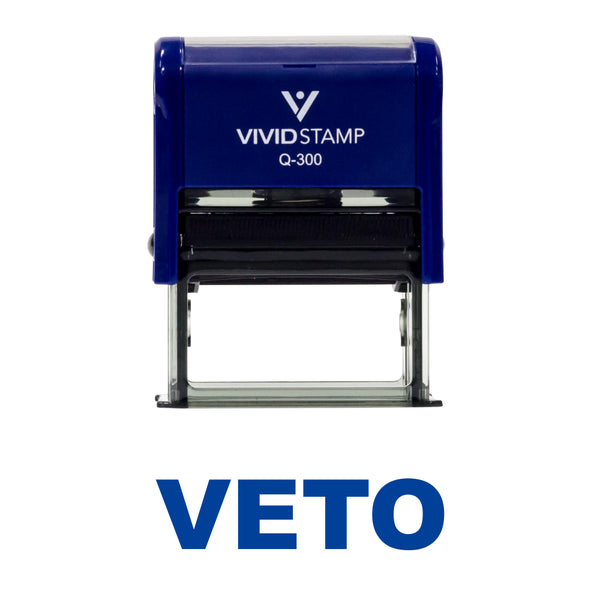VETO Self Inking Rubber Stamp – Pacific Sign and Stamp