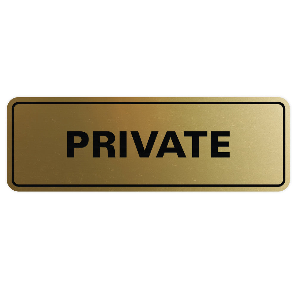 Standard Private Sign – Pacific Sign and Stamp