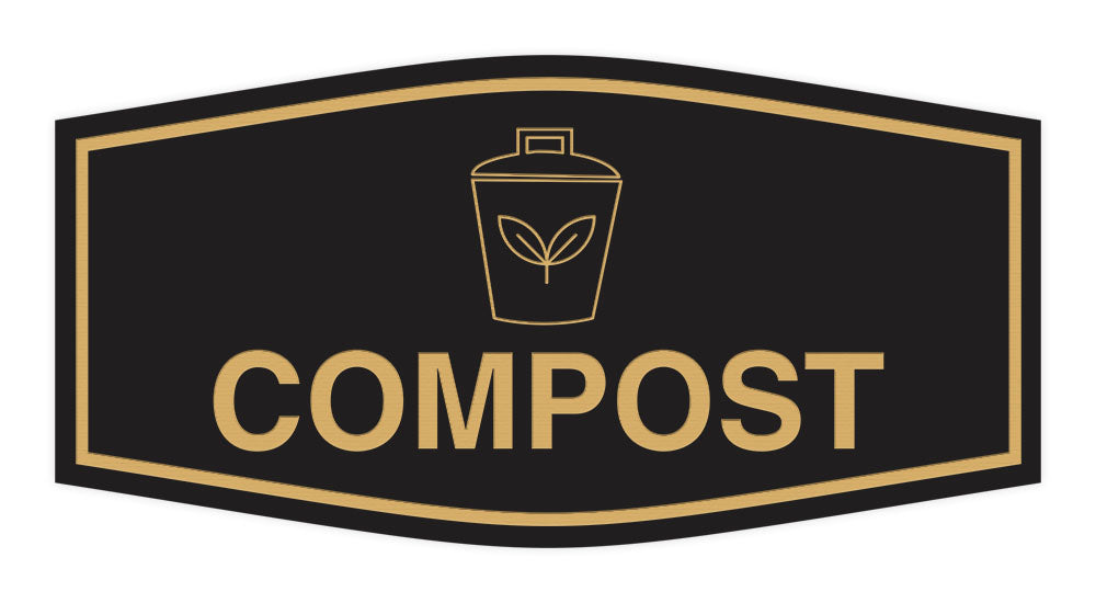 Fancy Compost Wall or Door Sign – Pacific Sign and Stamp