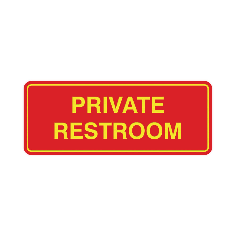 Signs ByLITA Standard Private Restroom Sign – Pacific Sign and Stamp