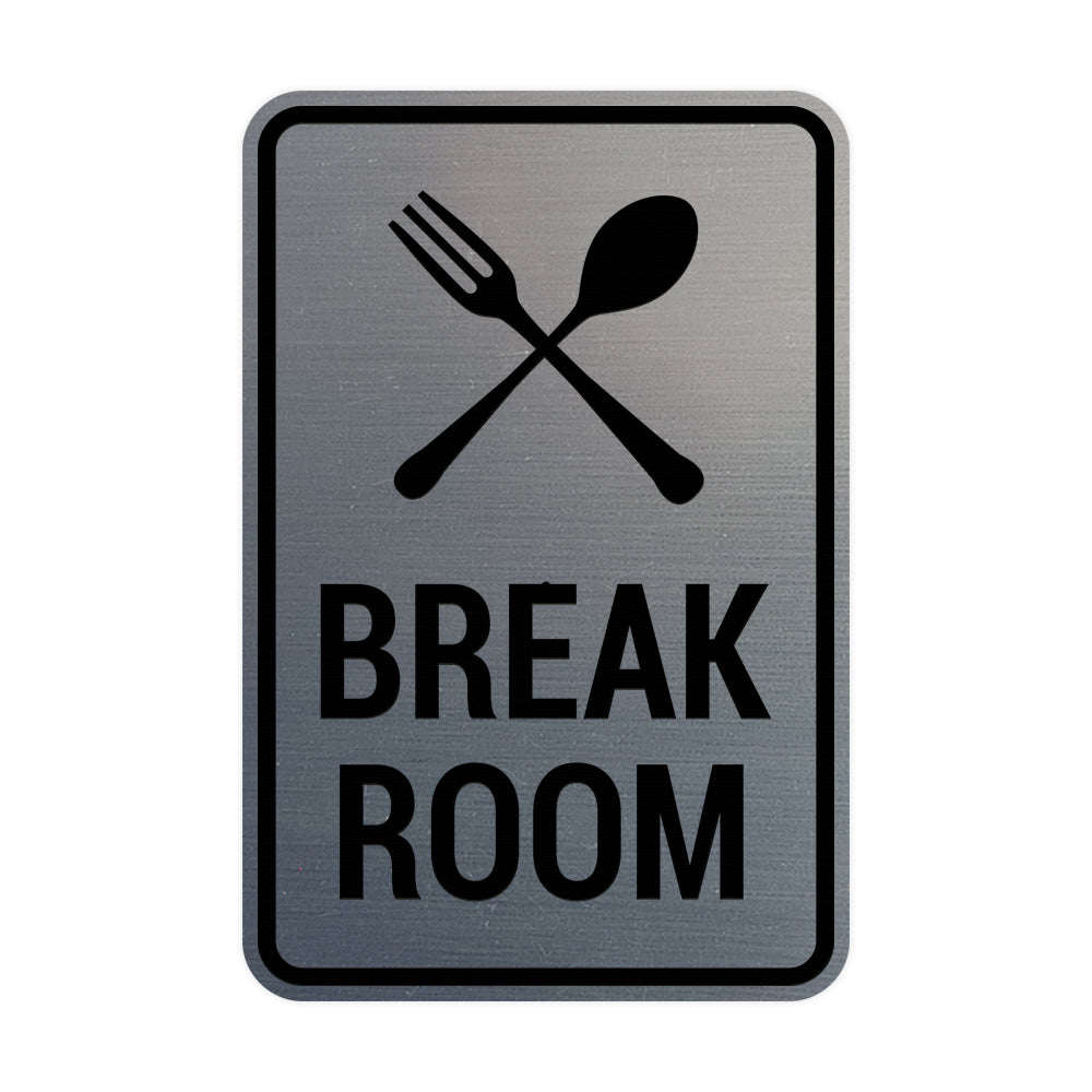 Portrait Round Break Room Sign – Pacific Sign and Stamp