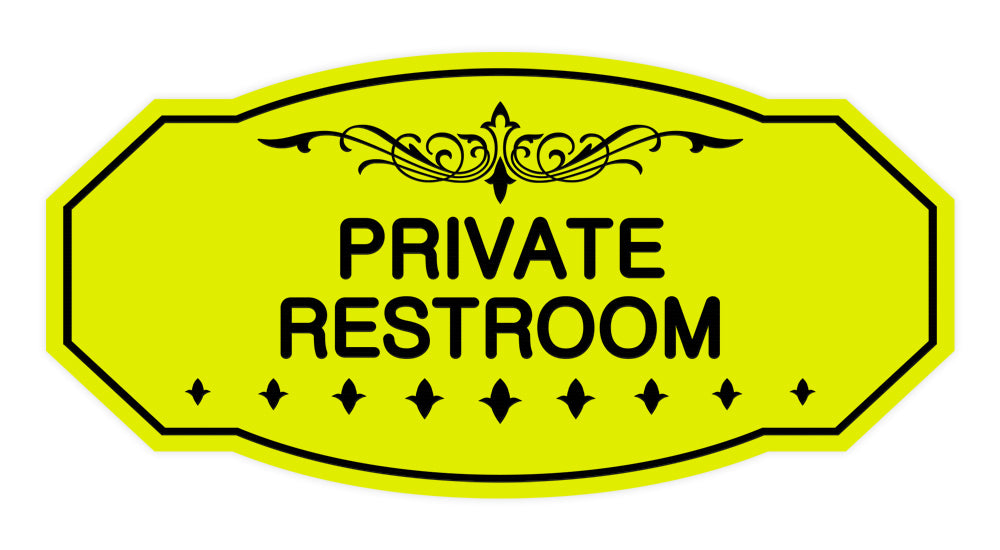 Victorian Private Restroom Sign – Pacific Sign and Stamp