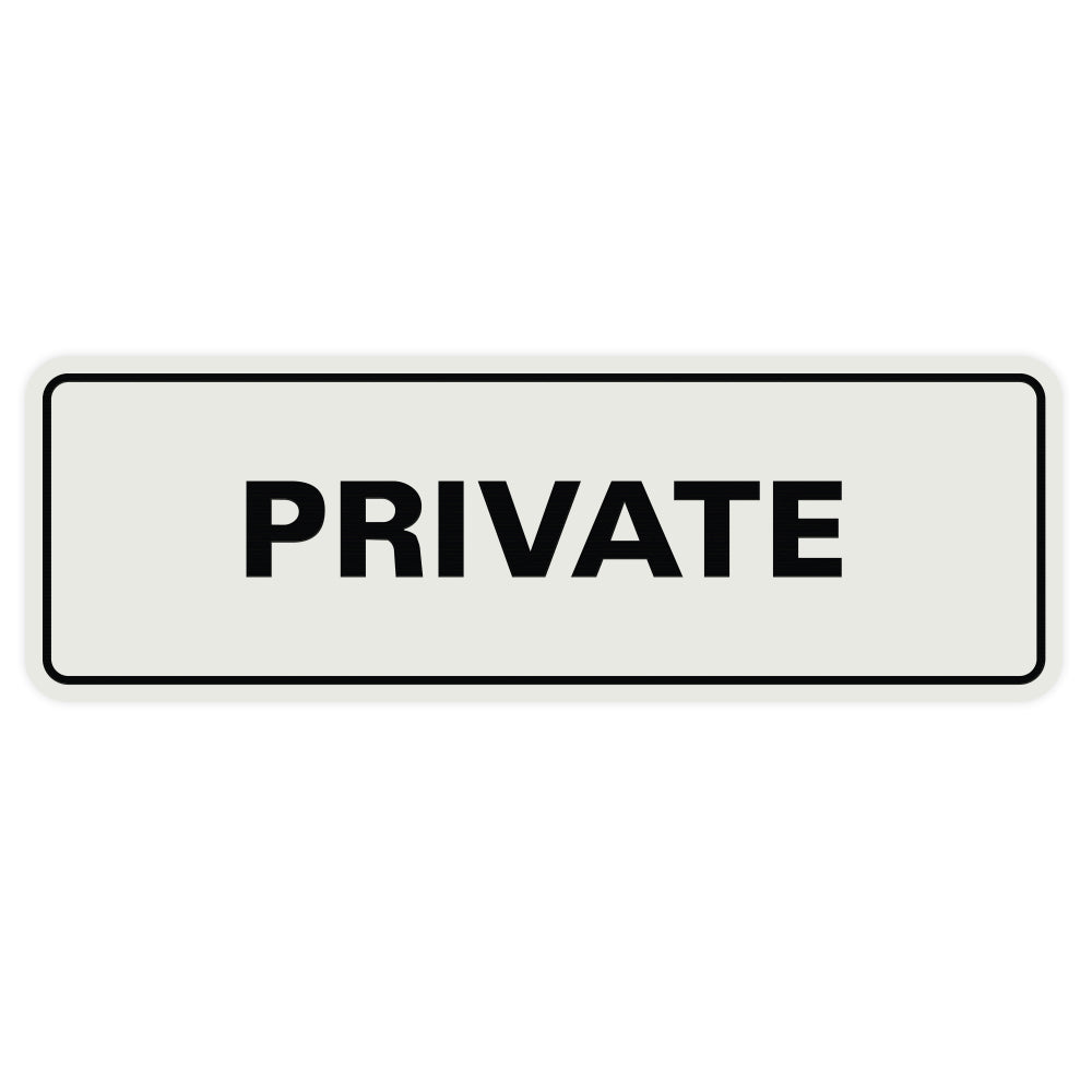 Standard Private Sign – Pacific Sign and Stamp