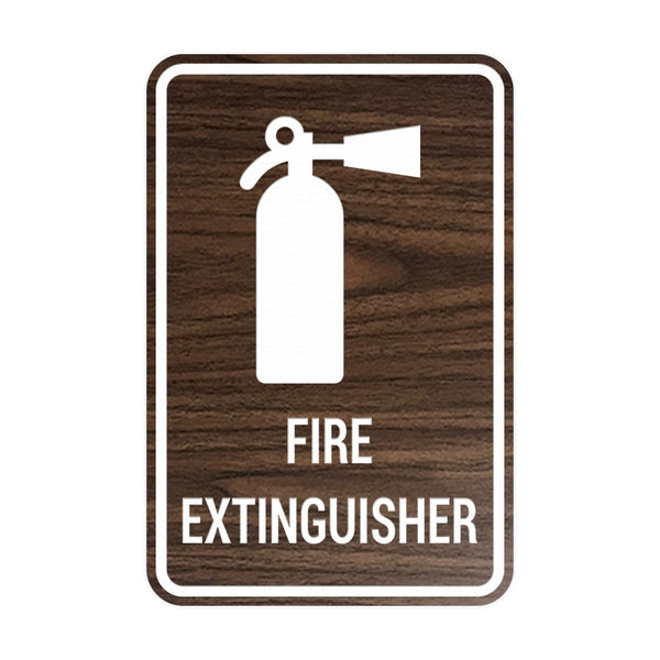 Portrait Round Fire Extinguisher Sign – Pacific Sign and Stamp
