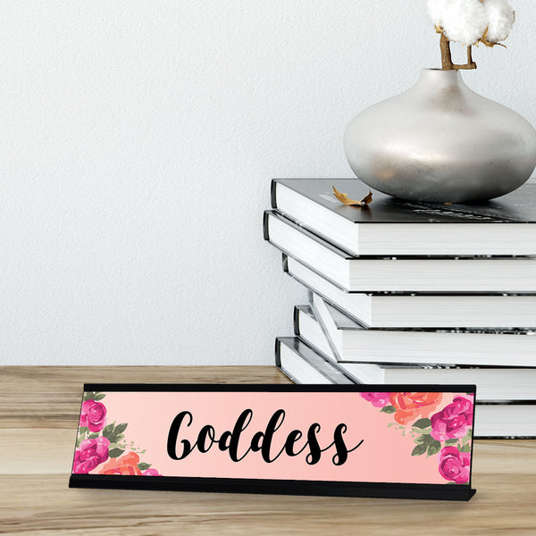 Goddess, Floral Designer Series Desk Sign, Novelty Nameplate (2 x 8 ...