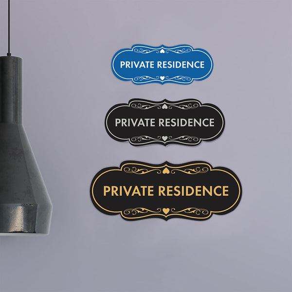 Designer Private Residence Wall or Door Sign – Pacific Sign and Stamp