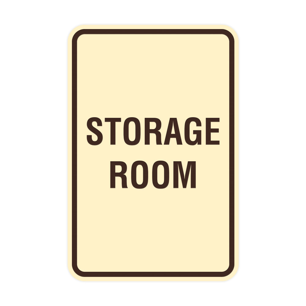 Portrait Round Storage Room Sign – Pacific Sign and Stamp