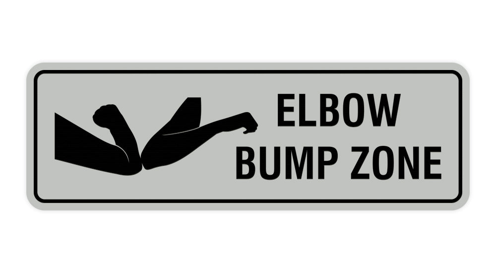 Standard Elbow Bump Zone Sign – Pacific Sign and Stamp