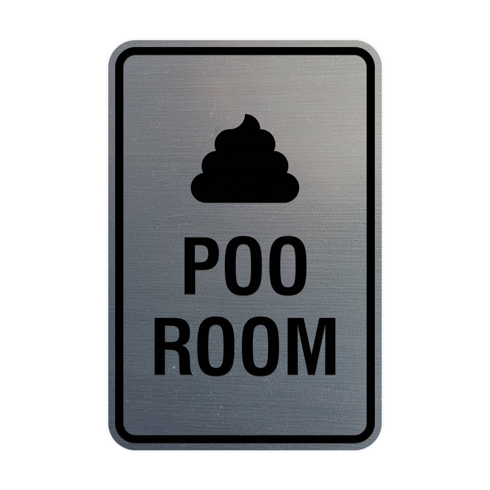 Portrait Round Poo Room Sign – Pacific Sign and Stamp