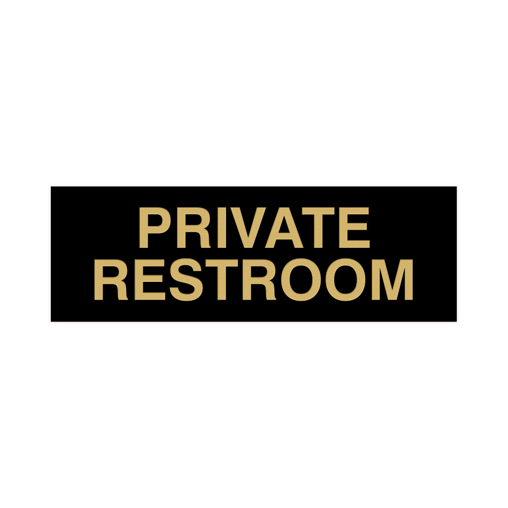 Basic Private Restroom Door / Wall Sign – Pacific Sign and Stamp