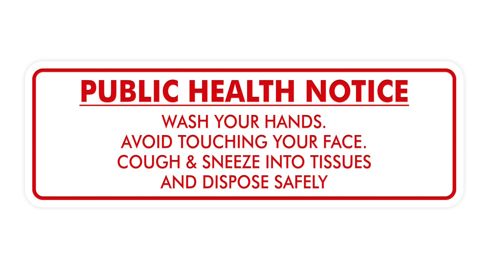 Signs ByLITA Standard Public Health Notice Wash Your Hands Sign ...
