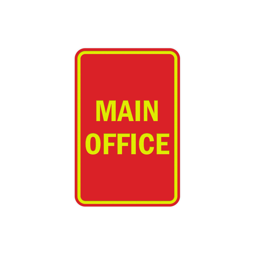 Portrait Round Main Office Sign – Pacific Sign and Stamp