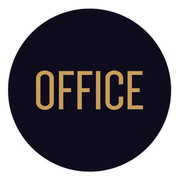 Circle OFFICE Wall / Door Sign – Pacific Sign and Stamp