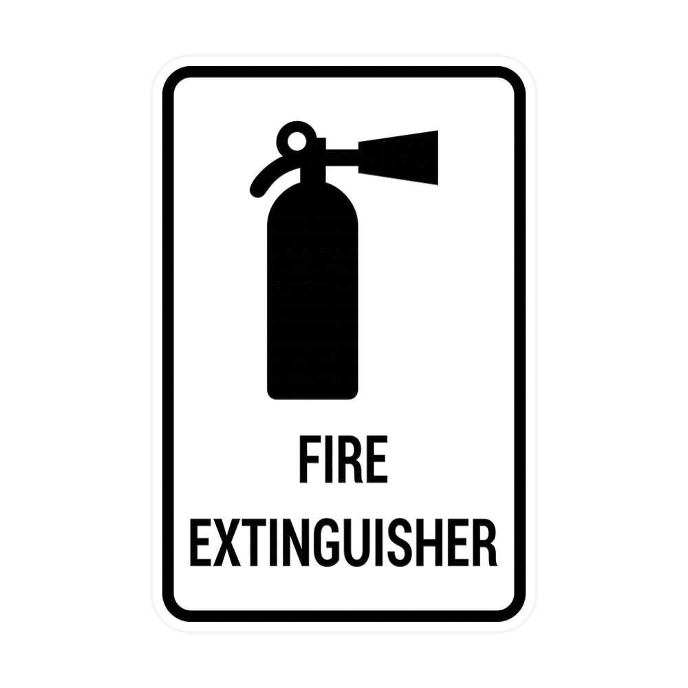 Portrait Round Fire Extinguisher Sign – Pacific Sign and Stamp
