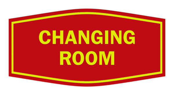 Signs ByLITA Fancy Changing Room Sign with Adhesive Tape, Mounts On An ...