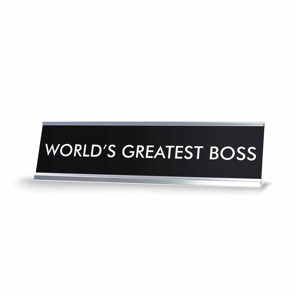 WORLD'S GREATEST BOSS Novelty Desk Sign – Pacific Sign and Stamp