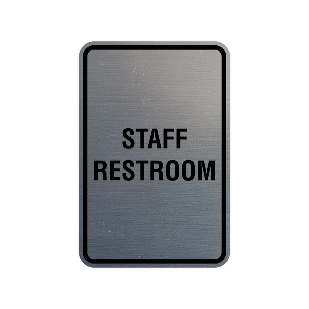 Portrait Round Staff Restroom Sign With Adhesive Tape – Pacific Sign ...