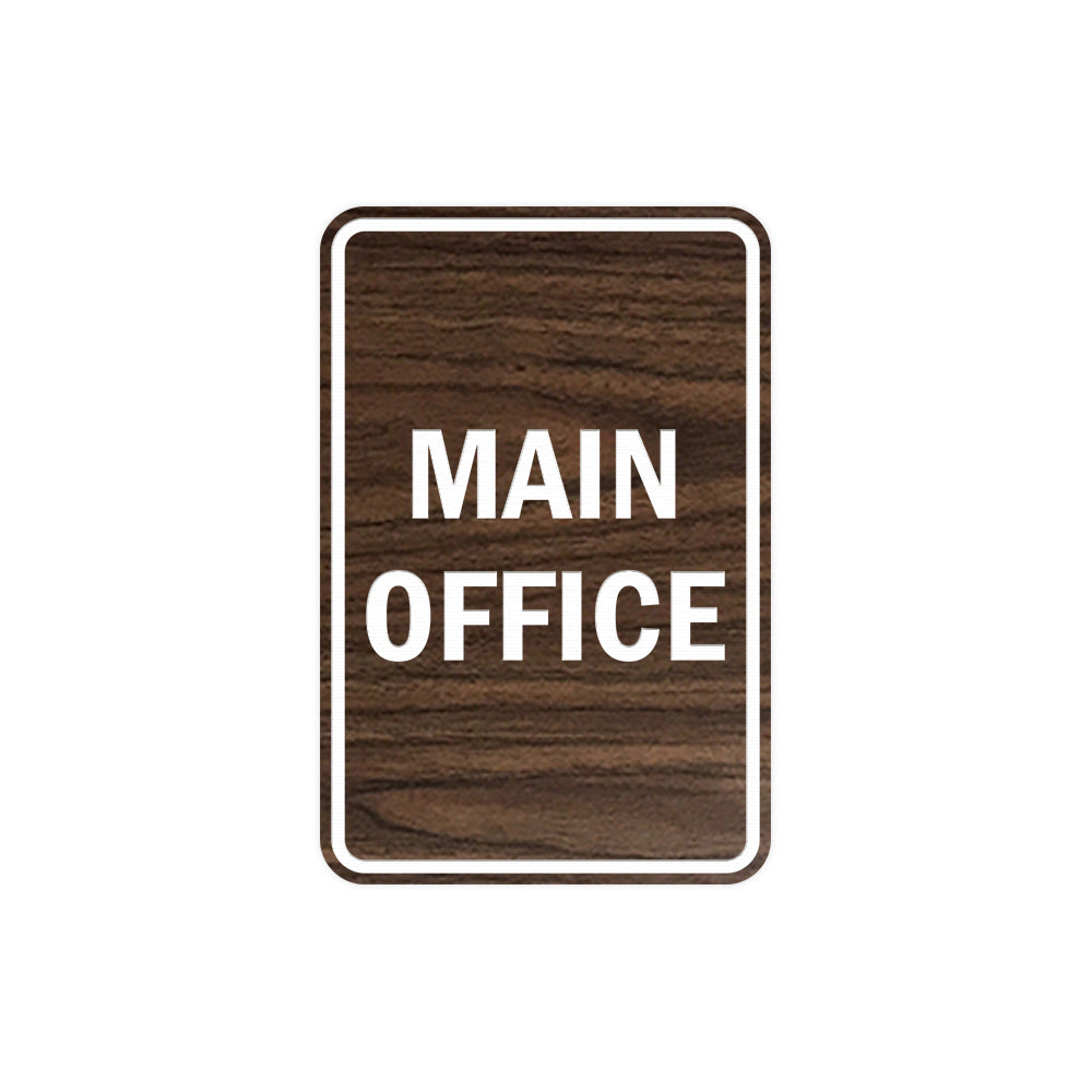 Portrait Round Main Office Sign – Pacific Sign and Stamp