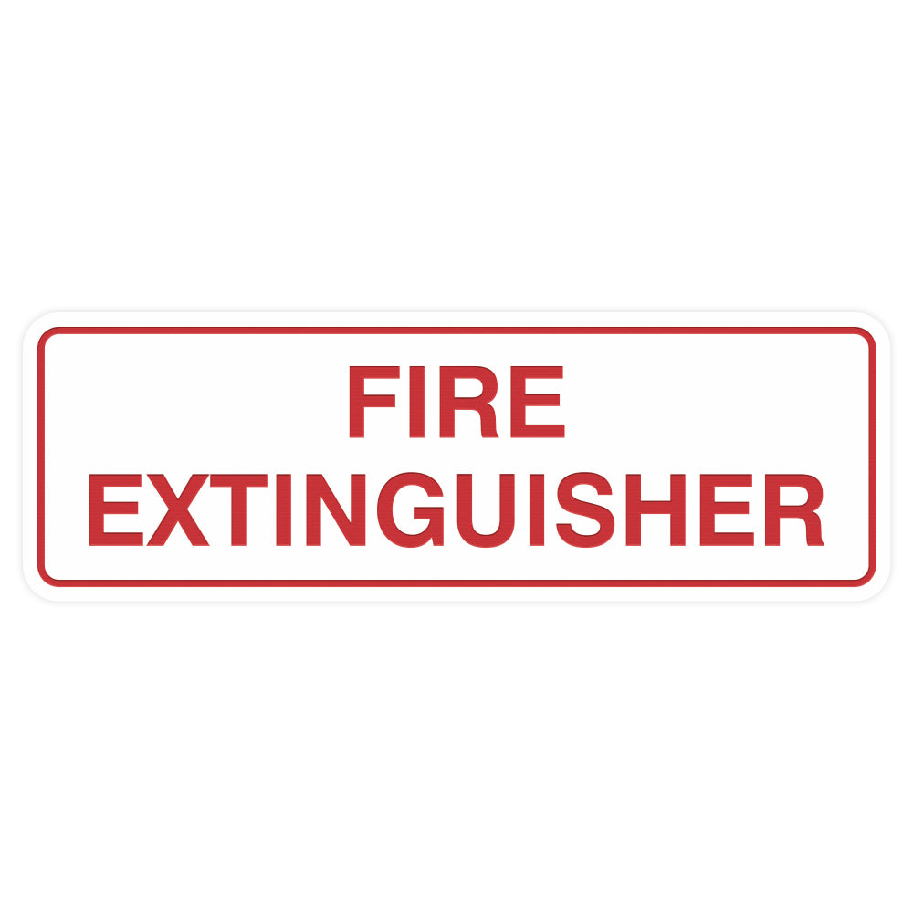 Standard Fire Extinguisher Sign – Pacific Sign and Stamp