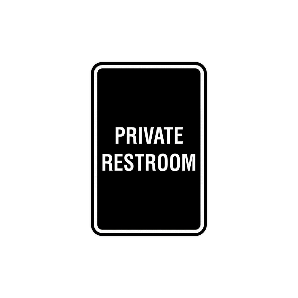 Portrait Round Private Restroom Sign – Pacific Sign and Stamp